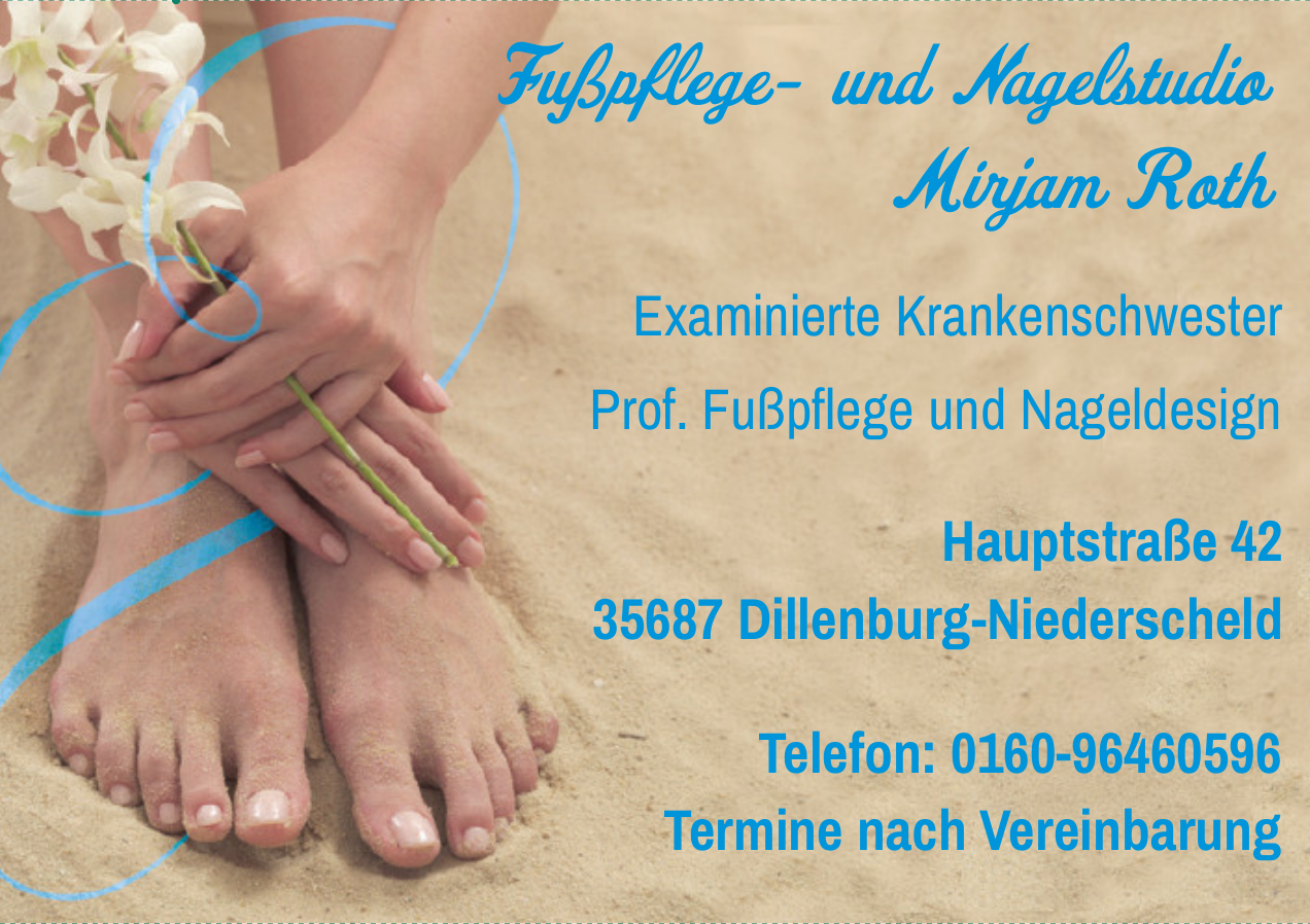 Fußpflegestudio Mirjam Roth Dillenburg Niederscheld - Startseite